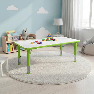 Jual Informa Yuki Meja Belajar Anak Adjustable Rectangle Hijau Terbaru ...