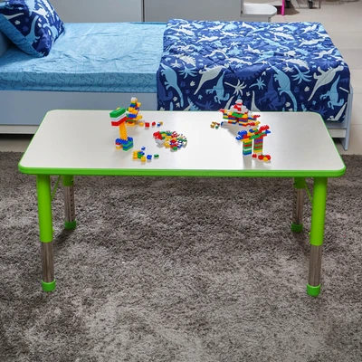Jual Informa Yuki Meja Belajar Anak Adjustable Rectangle Hijau Terbaru ...
