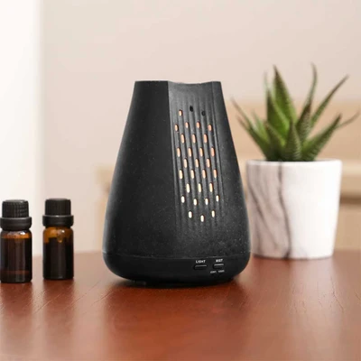 Jual Ultransmit Ultrasonic Diffuser Aromaterapi Wood Fiber Hitam ...