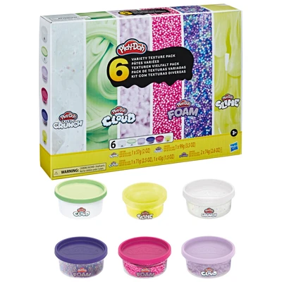 Jual Play Doh Set 6 Pcs Variety Texture Terbaru | Ruparupa