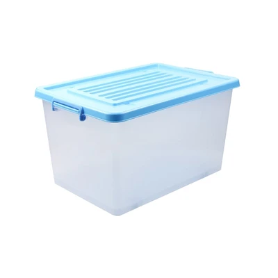Jual Stora 64 X 44 X 37 Cm Kotak Penyimpanan Dengan Tutup Roda Biru ...