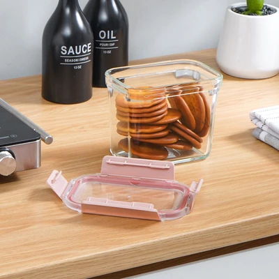 Jual Glasslock 920 Ml Pure Wadah Makanan Tall Rectangle Pink Terbaik ...