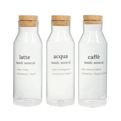 Jual Informa Set 3 Pcs Hilea Botol Kaca Dengan Rak Terbaru | Ruparupa