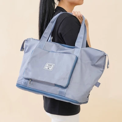 Jual Ataru Tas Travel Lipat Biru Dusty Terbaru | Ruparupa