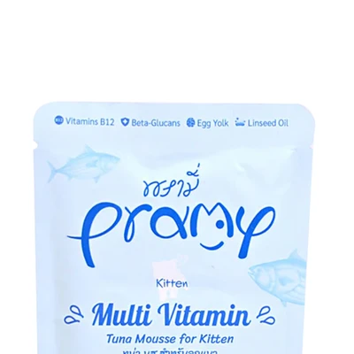 Jual Pramy 70 Gr Makanan Kucing Basah Kitten Multi Vitamin Tuna Mousse ...