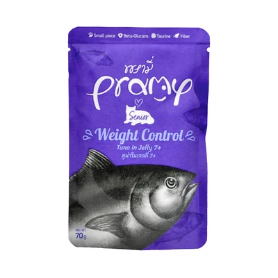 Jual Pramy 70 Gr Makanan Kucing Basah Senior Weight Control Tuna ...