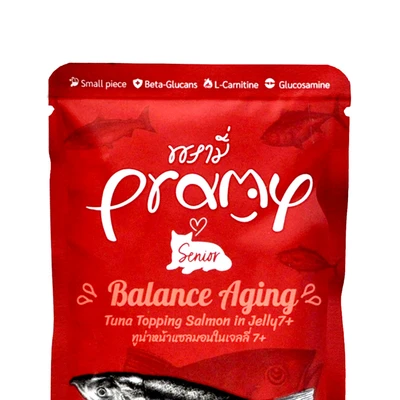 Jual Pramy 70 Gr Makanan Kucing Basah Senior Balance Tuna Salmon ...