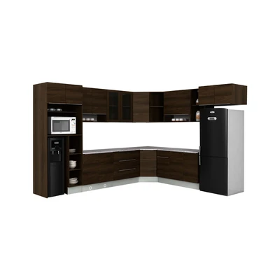 Jual Informa Prescoot Kitchen Set Xl Cokelat Walnut Terbaik | Informa
