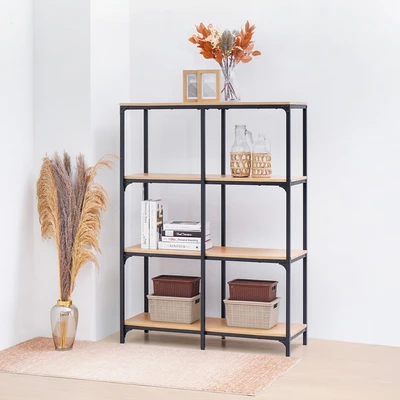 Jual Informa Octa Rak Besi 4 Tingkat L 100 Cokelat Oak Terbaru | Ruparupa