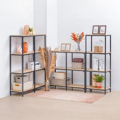 Jual Informa Octa Rak Besi 4 Tingkat L 100 Cokelat Oak Terbaru | Ruparupa