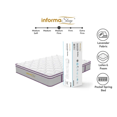 Jual Informa Sleep 120 X 200 Cm Lavender Ortho Kasur Spring Bed Roll ...