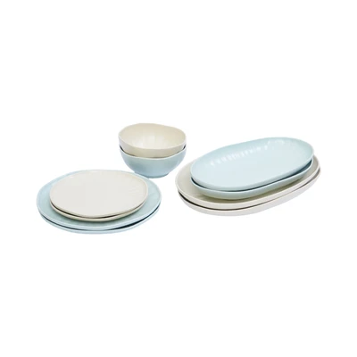 Jual Appetite Set 10 Pcs Clive Perlengkapan Makan Biru Terbaik | Informa