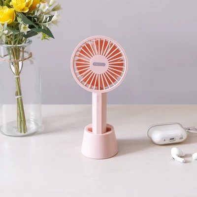 Jual Memoo Kipas Angin Portabel Hand Rechargeable Pink Terbaru | Ruparupa