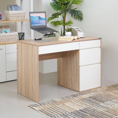 Jual Informa Hyaland Meja Kantor Putih Oak Terbaru | Ruparupa
