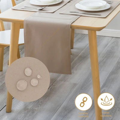 Jual Informa Set 5 Pcs Table Runner Water Repellent Cokelat Muda ...
