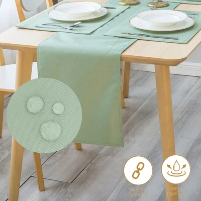 Jual Informa Set 5 Pcs Table Runner Water Repellent Hijau Terbaru ...