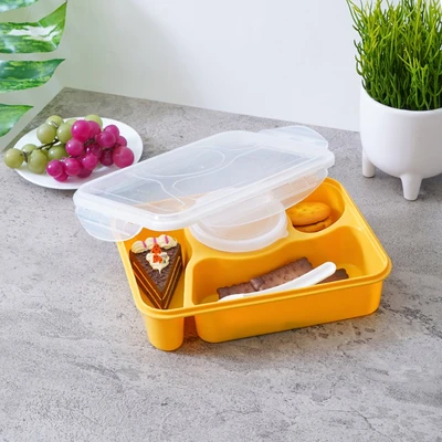 Jual Kris 1 Ltr Kotak Makan 3 Sekat Dengan Soup Pot Kuning Terbaru | Ruparupa