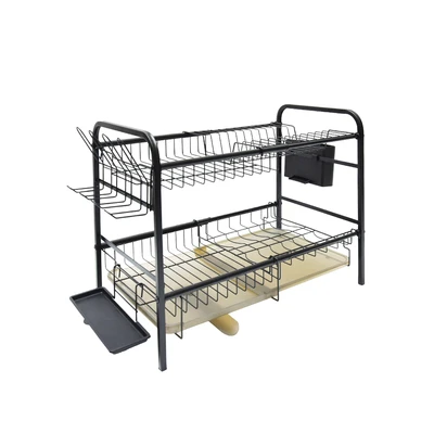 Jual Informa Walt Rak Piring 2 Tingkat Extendable Hitam Terbaru | Ruparupa