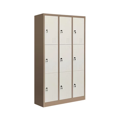 Jual Informa Kiev Loker Besi Multi 9 Pintu Cokelat Muda Terbaik | Informa