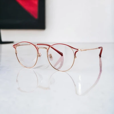 Jual Parim Eyewear Kacamata Optical Cat Eye Titanium Merah Terbaik ...