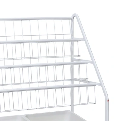 Jual Stora Rak Buku Anak Dengan 4 Tray Plastik Putih Terbaru | Ruparupa