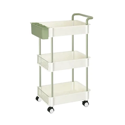 Jual Stora Rak Troli 3 Tingkat Plastik Hijau Terbaru | Ruparupa