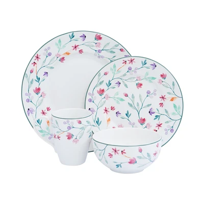 Jual Appetite Set 16 Pcs Perlengkapan Makan Pretty Flower Terbaik | Informa