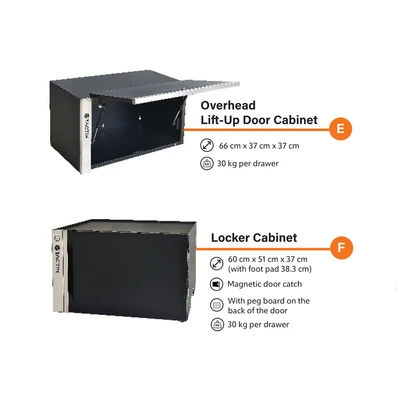 Jual Tactix Filling Cabinet Besi Garasi Dengan Pintu Lift Up Hitam ...