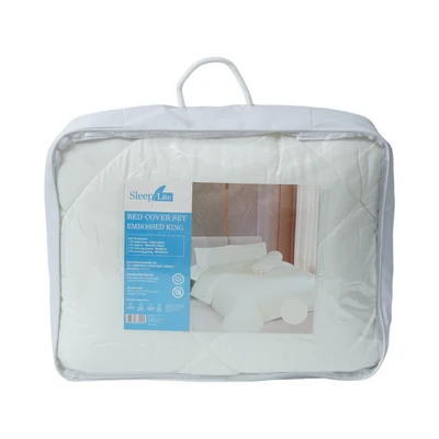 Jual Sleeplite 180 X 200 Cm Set 6 Pcs Seprai King Microfiber Emboss ...