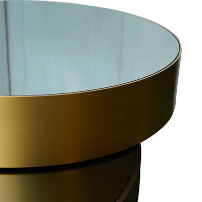 Jual Informa Dortmund Meja Tamu Round Smoked Cokelat Oak Gold Terbaru ...