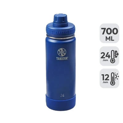 Jual Takeya Botol Vacuum Flask Stainless Steel 700 Ml Biru Midnight ...
