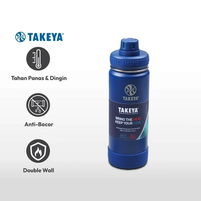 Jual Takeya Botol Vacuum Flask Stainless Steel 700 Ml Biru Midnight ...