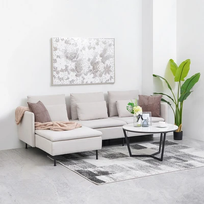 Jual Informa Levi Sofa Modular Armless Fabric Krem Beige Terbaru | Ruparupa