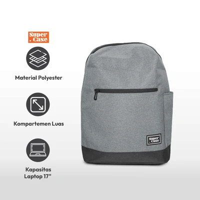 Jual Supercase Mars Tas Ransel Value Abu Abu Terbaru | Ruparupa