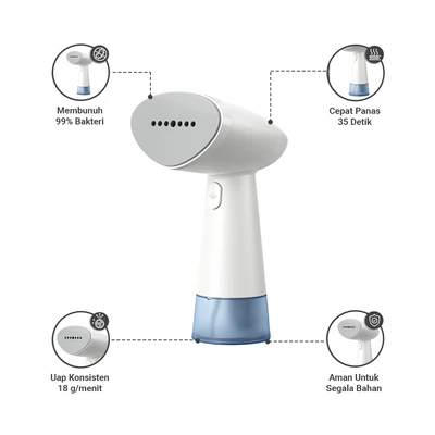 Jual Philips Setrika Uap Handheld Sth 1000 10 Putih Terbaru | Ruparupa