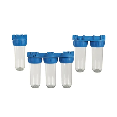 Jual Fosa 10x2.5 Inch Triple Housing Filter Air - Biru/Clear Terbaru ...