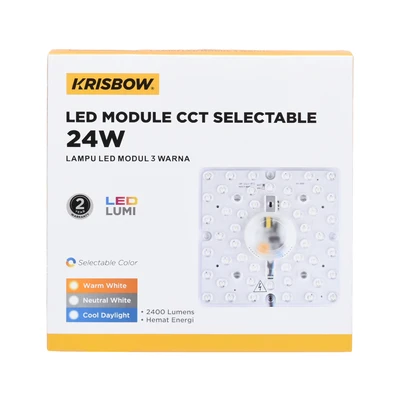Jual Krisbow Lampu Led Module 24 Watt Cct Selectable Square Terbaru ...