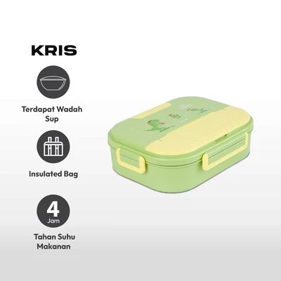Jual Kris 1 5 Ltr Kotak Makan 4 Sekat Dengan Soup Pot Tas Dino Terbaru | Ruparupa