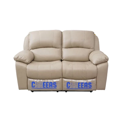 Jual Cheers Maurice Sofa Recliner Kulit 2 Seater Cokelat Latte Terbaru Ruparupa