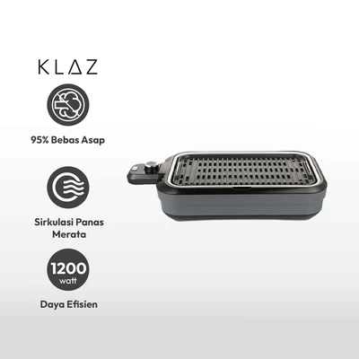 Jual Klaz Alat Pemanggang Listrik Smokeless 1200 Watt Hitam Terbaru ...