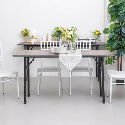 Jual Informa 150 X 60 X 75 Cm Yard Meja Lipat Abu Abu Terbaik | Informa