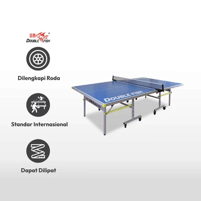 Jual Double Fish Meja Tennis Outdoor Aw 138 Biru Terbaru | Ruparupa