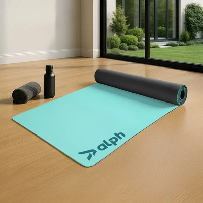 Jual Alph Matras Yoga Pu Rubber 3 Mm Hijau Tosca Terbaru | Ruparupa