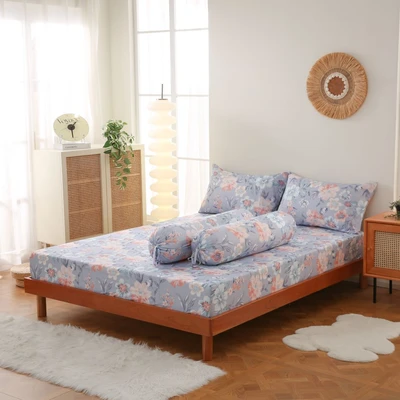 Jual Sleeplite 180x200 cm Set 5 Pcs Seprai King Microfiber Flower Zoe ...