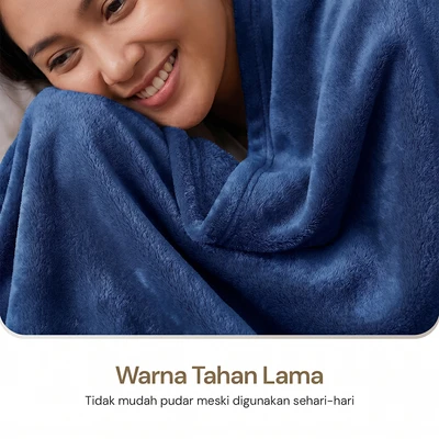 Jual Informa 150 X 200 Cm Selimut Microfiber Solid Biru Navy Terbaru ...
