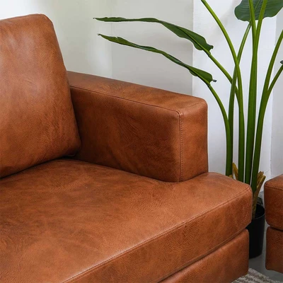 Jual Informa Leon Set Sofa Fabric Cokelat Terbaru | Ruparupa