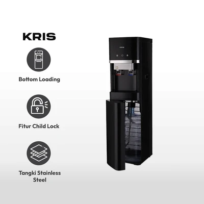 Jual Kris Dispenser Air Bottom Loading Comp Hitam Terbaru | Ruparupa