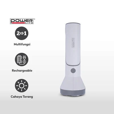 Jual Powerlite Senter Dengan Lampu Meja Rechargeable Terbaru | Ruparupa