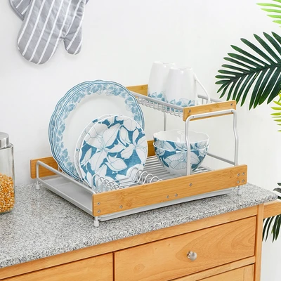 Jual Informa Vidwood Rak Piring 2 Tingkat Terbaru | Ruparupa