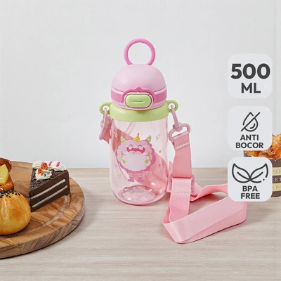 Jual Picas Monza Botol Minum Anak Tritan Dengan Sedotan Strap 500 Ml ...